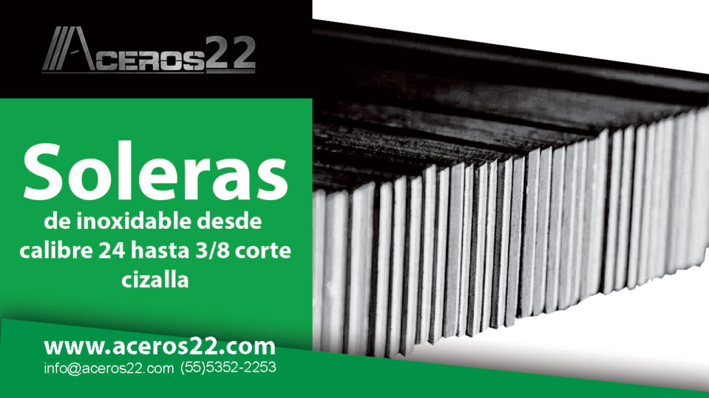SOLERA DE ACERO INOXIDABLE - ACEROS 22.COM
